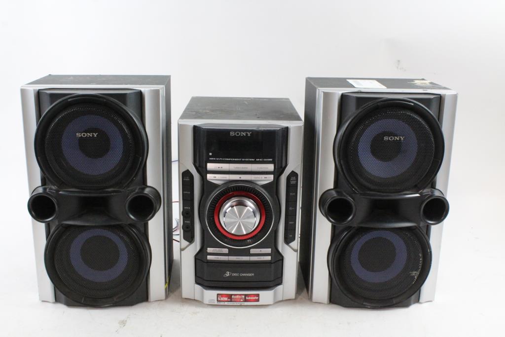 Sony Component System With 2 Speakers | Property Room