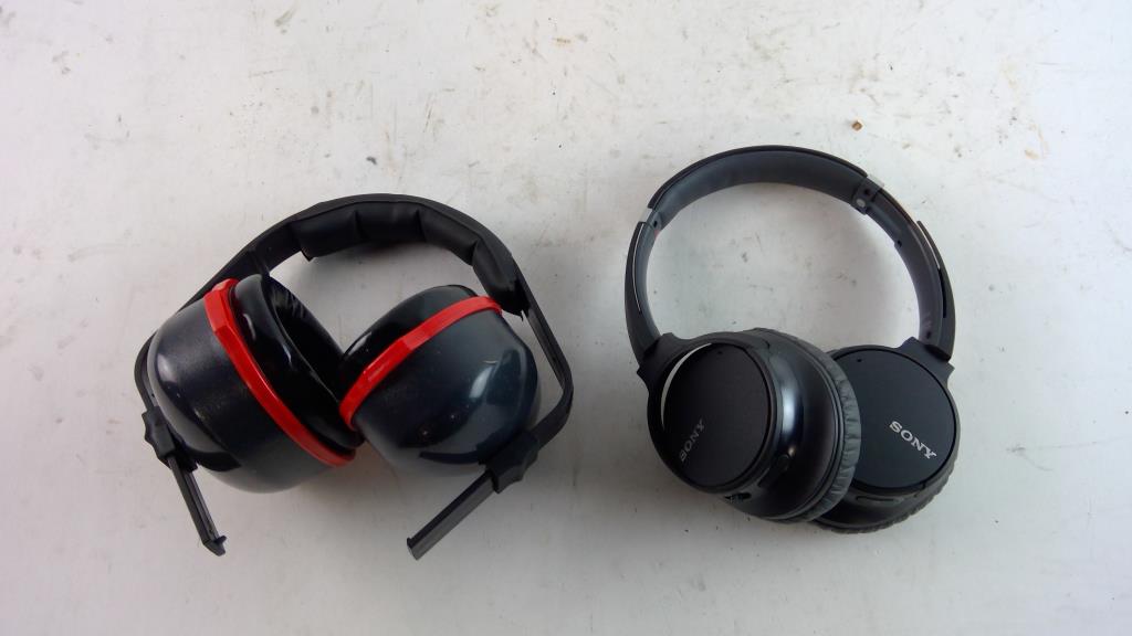 Sony Headphones And Taso Ear Muffs, 2 Pieces | Property Room