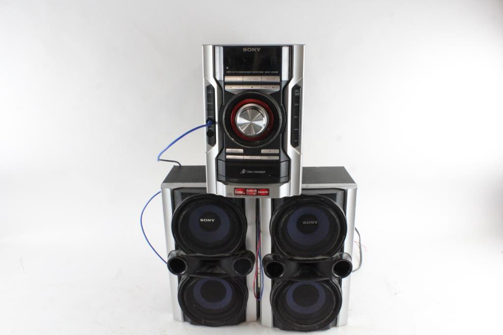 Sony Mini Hi-Fi Component System, 3 Pieces | Property Room