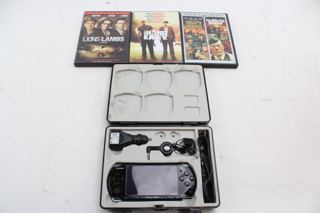 Sony Playstation Portable (PSP) Gaming System And Movies:5+ Pieces ...