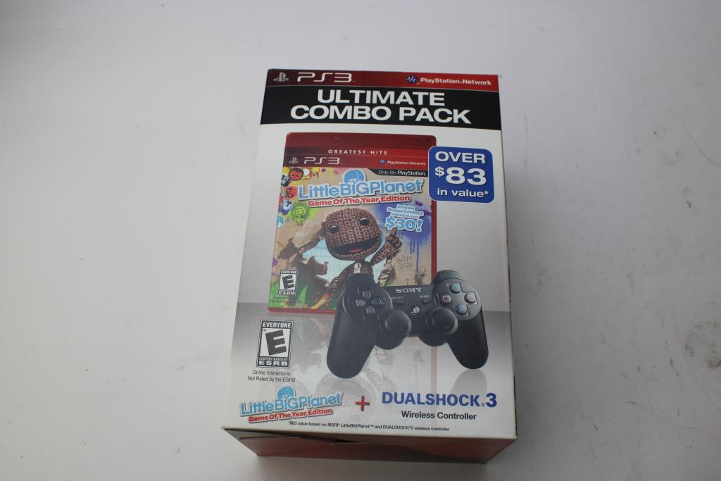 Sony Ps3 Ultimate Combo Pack Controller + Little Big Planet Game ...