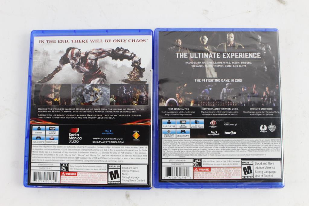 Sony PS4 Games, 2 Pieces | Property Room