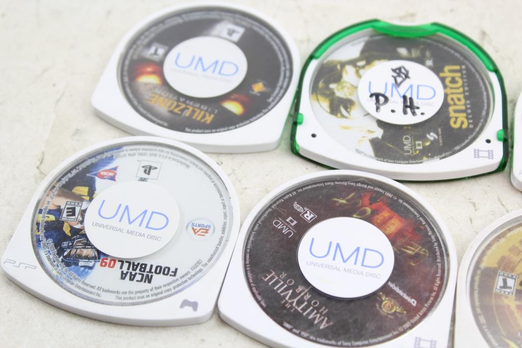Sony PSP Game & Movie Discs; 8 Pieces | Property Room