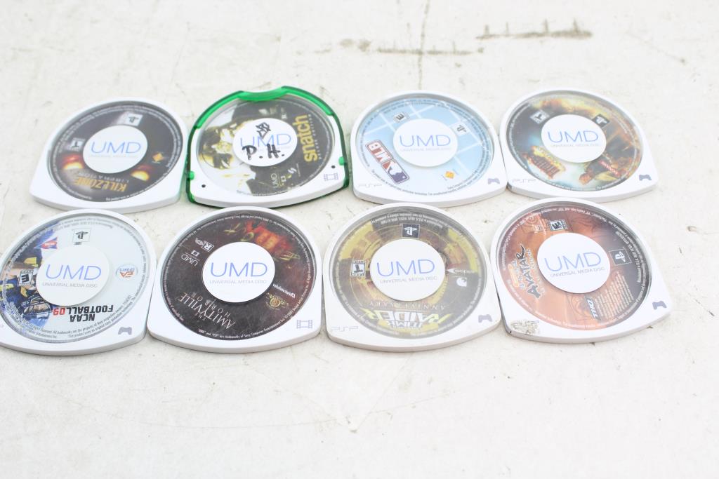 Sony PSP Game & Movie Discs; 8 Pieces | Property Room