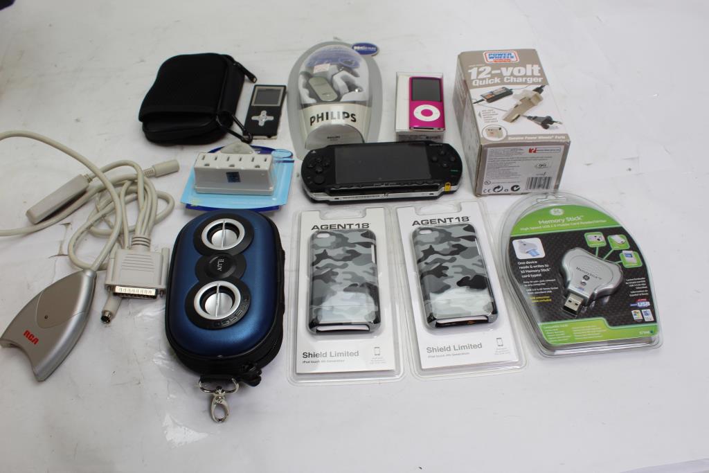 Sony PSP Game System, Apple Ipod Nano And More Electronics | Property Room