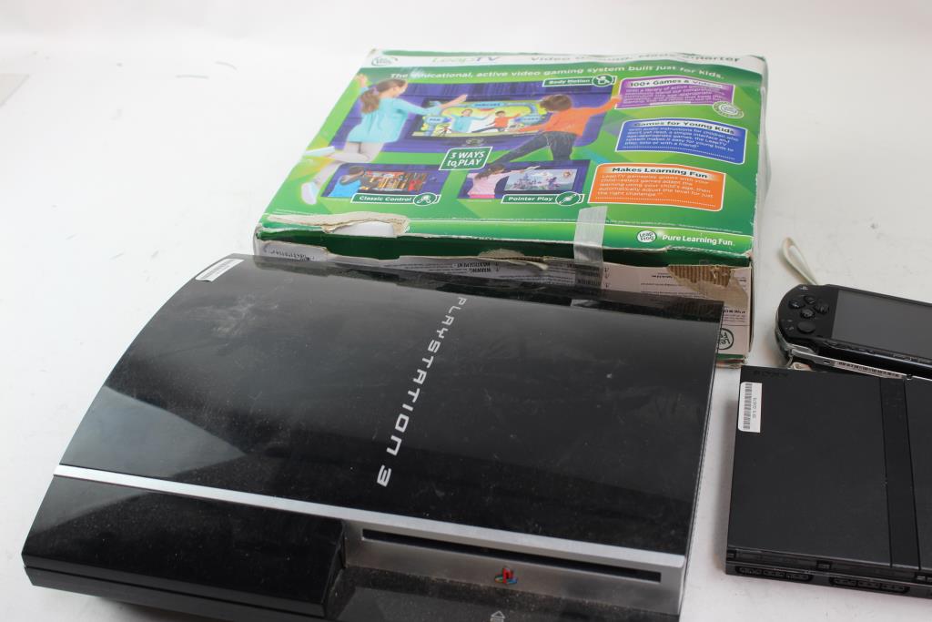 Sony PSP Game System, Leap Frog LeapTV And More, 4 Pieces | Property Room