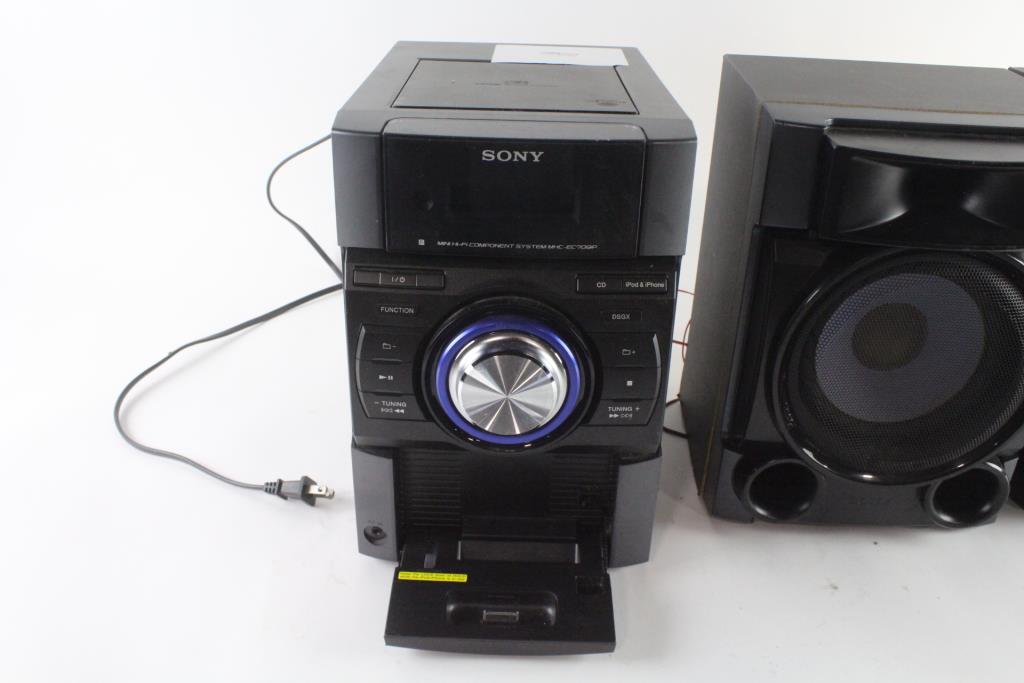 Sony Stereo System With Speakers | Property Room