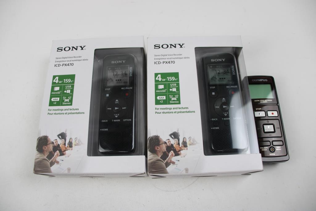 Sony, Voice Recorder, Cases | Property Room