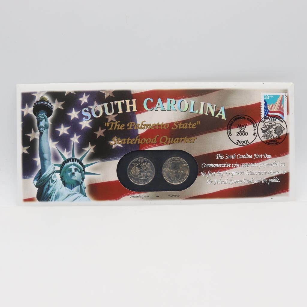 South Carolina First Day Statehood Coins And Stamps | Property Room