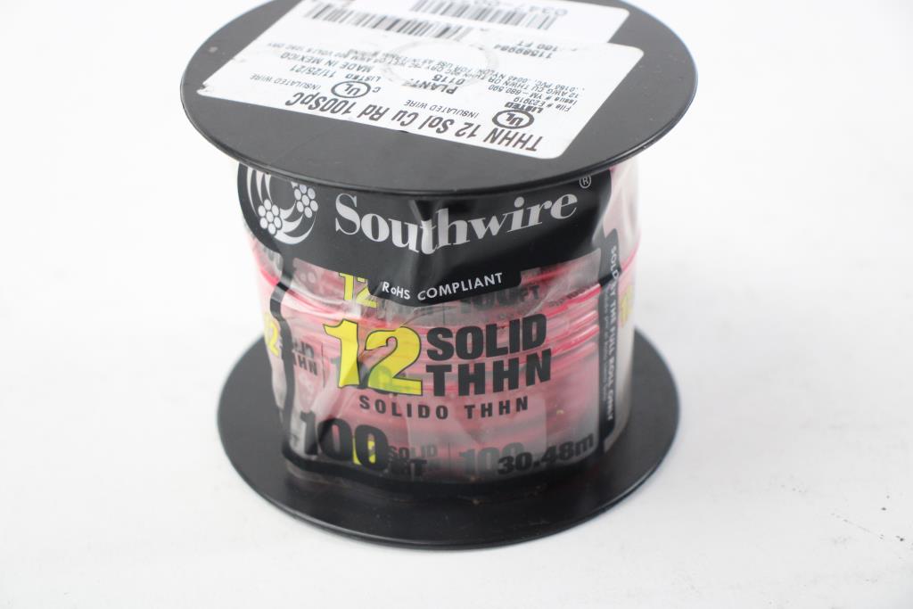 Southwire 12 Solid Thhhn 100 Feet Wire | Property Room