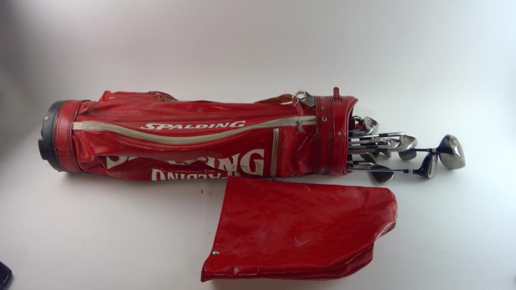 Spalding Bag With Clubs, 5+ Pieces | Property Room