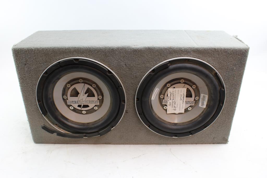 Speaker Box With 2 Lightning Audio 12 3/8" Subwoofers | Property Room