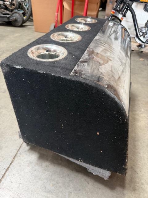 Speaker Box With Dual Subwoofers And Amp | Property Room
