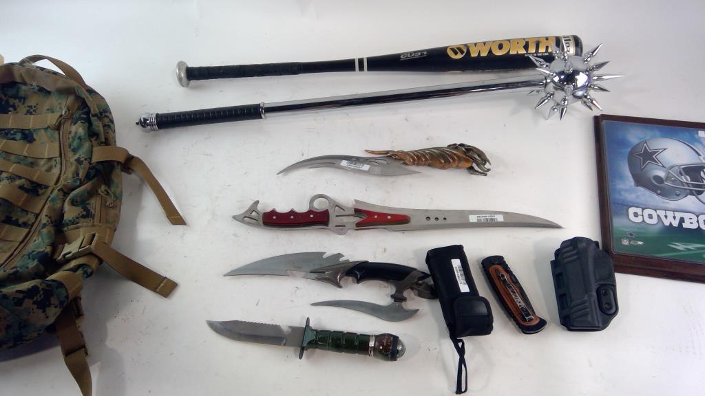 Spiked Club And More, 3+ Pieces | Property Room