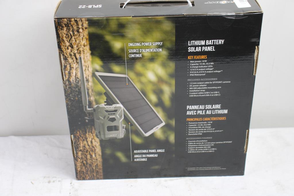 Spypoint, Lithium Battery Solar Panel | Property Room