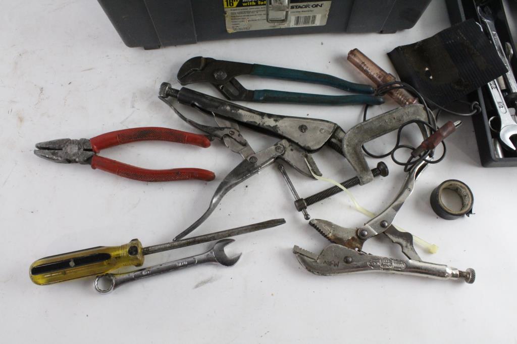 Stack-On Tool Box With Tools, 10+ Pieces | Property Room