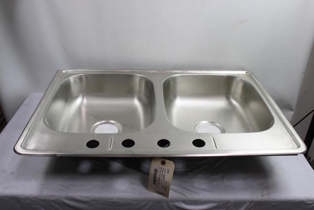 Stainless Steel Double Sink | Property Room
