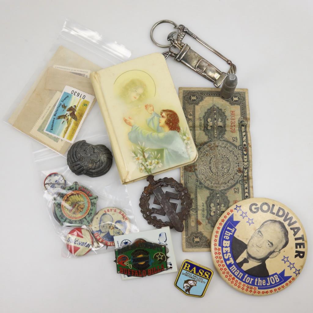 Stamps, Currency, Pins and other Collectibles 16+ pieces | Property Room