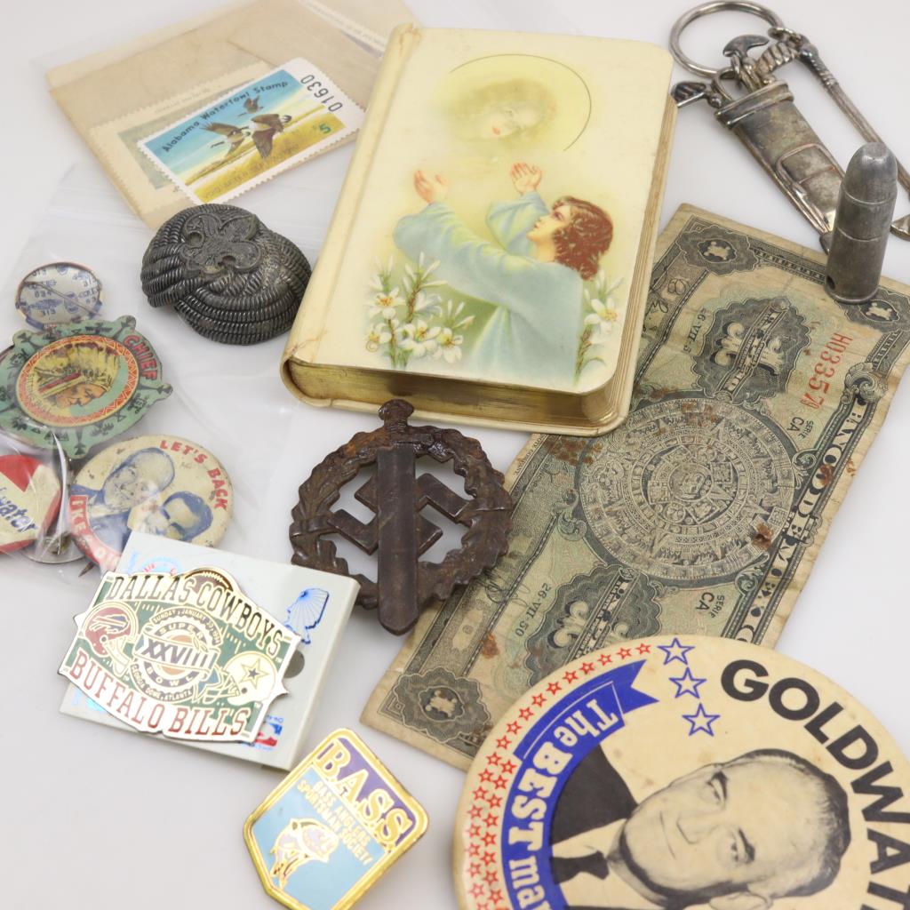 Stamps, Currency, Pins and other Collectibles 16+ pieces | Property Room