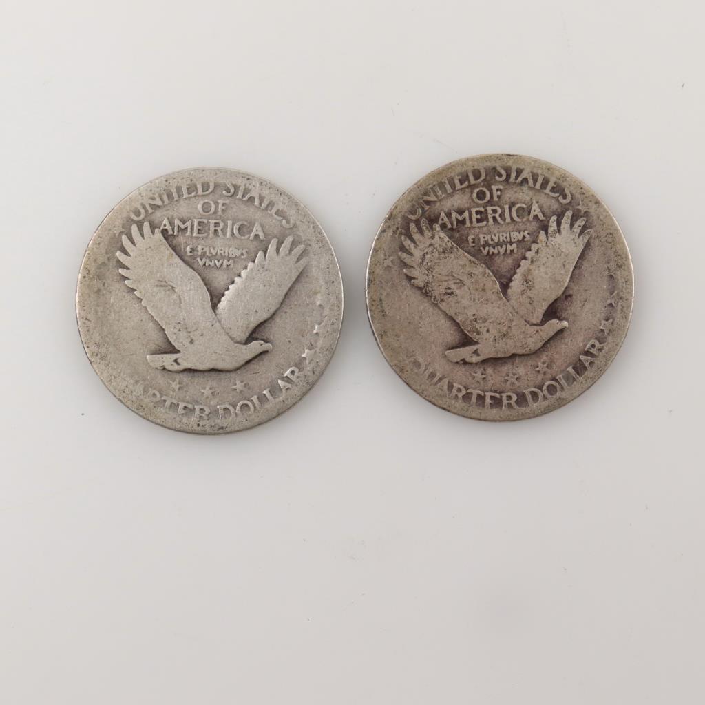 Standing Liberty Silver Quarter, 2 Pieces | Property Room