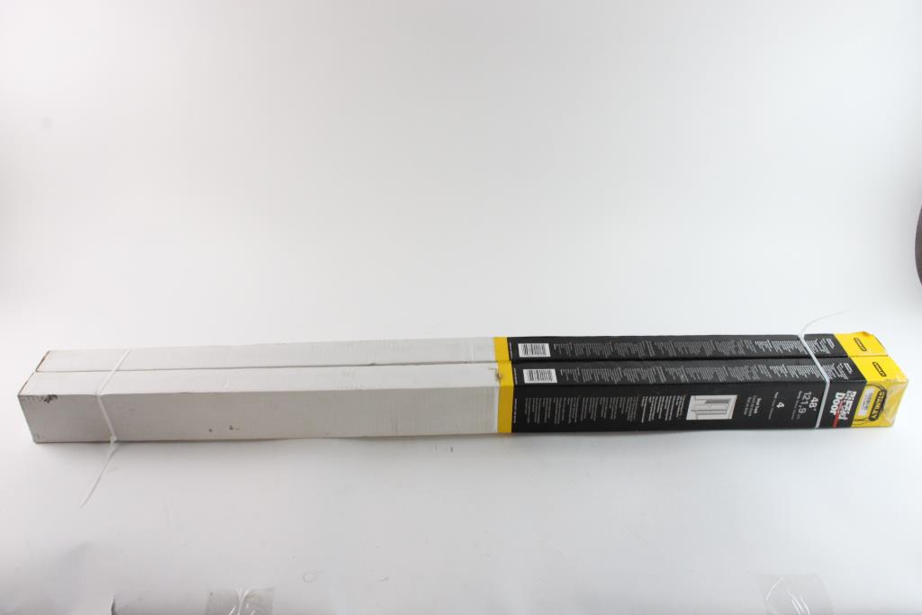 Stanley 48" BiFold Door Steel Tracks, 2 Pieces | Property Room