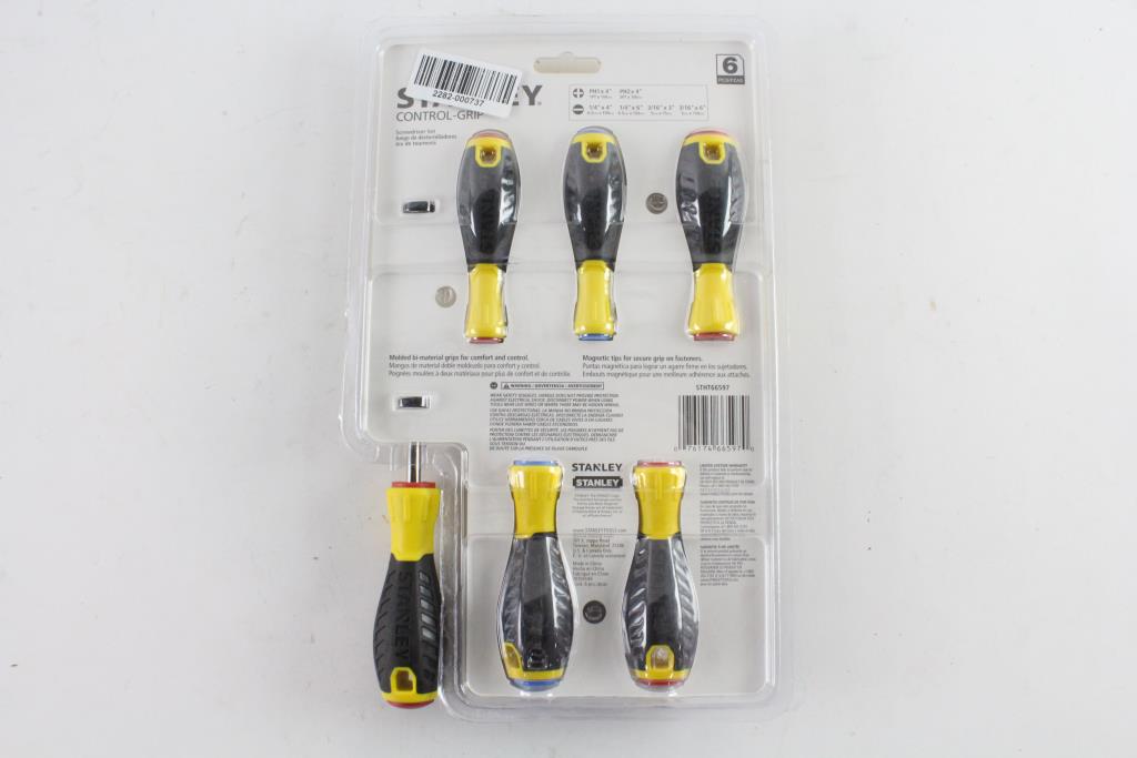 Stanley 6-Piece Control-Grip Screwdriver Set | Property Room