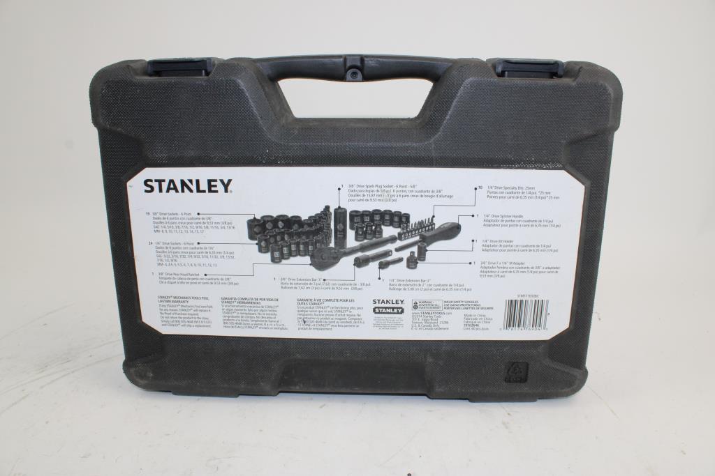 Stanley Black Chrome Socket Set (Model STMT71650BC) | Property Room