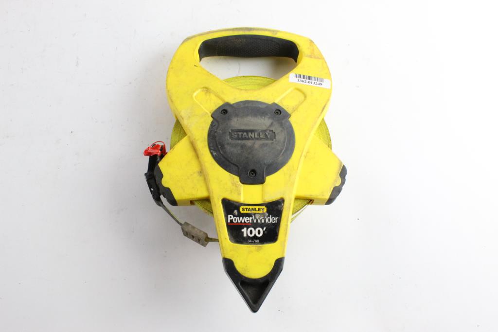 Stanley Power Winder 100' Fiberglass Long Tape | Property Room