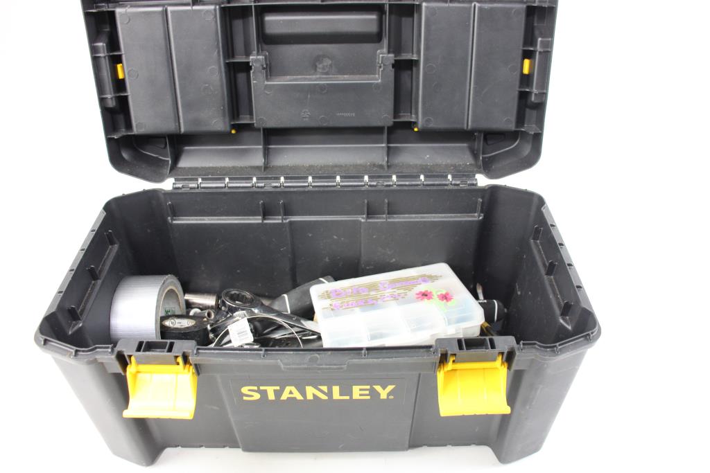 Stanley Tool Box With Wrenches, Screwdrivers And More 10+ Pieces ...