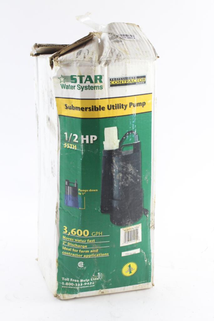 Star Water Systems Submersible Utility Pump | Property Room