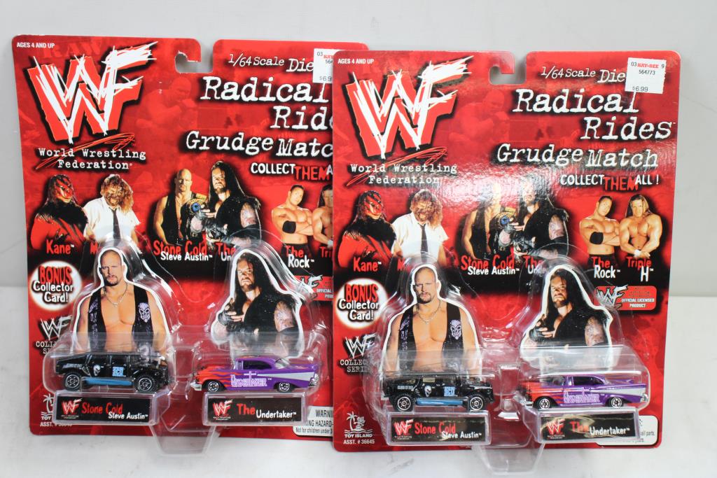 Starting Lineup, WWF Slammers, Hot Wheels, 6 Pieces | Property Room