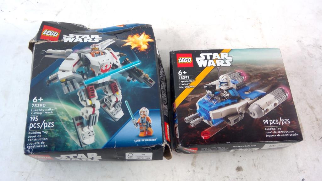 StarWars Captain Rex Y-wing Microfighter Lego & Luke Skywalker X Wing ...
