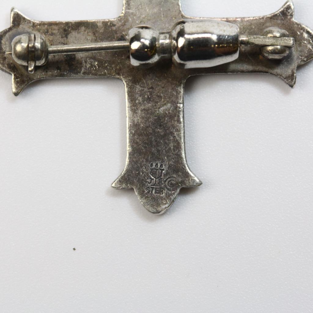 Sterling Silver 4.57g James Avery Cross Pin | Property Room