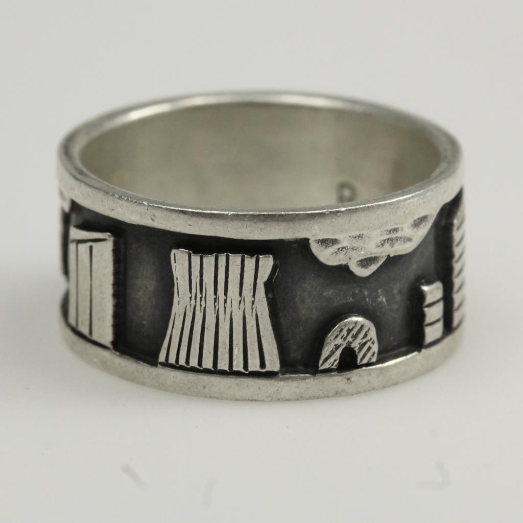 Sterling Silver 6.7g Native American R H Begay Storytelling Ring ...