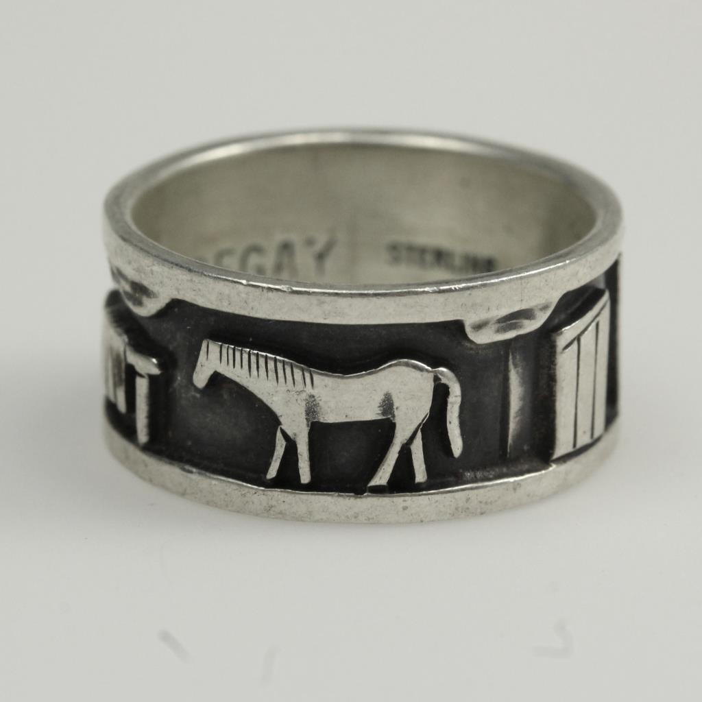 Sterling Silver 6.7g Native American R H Begay Storytelling Ring ...