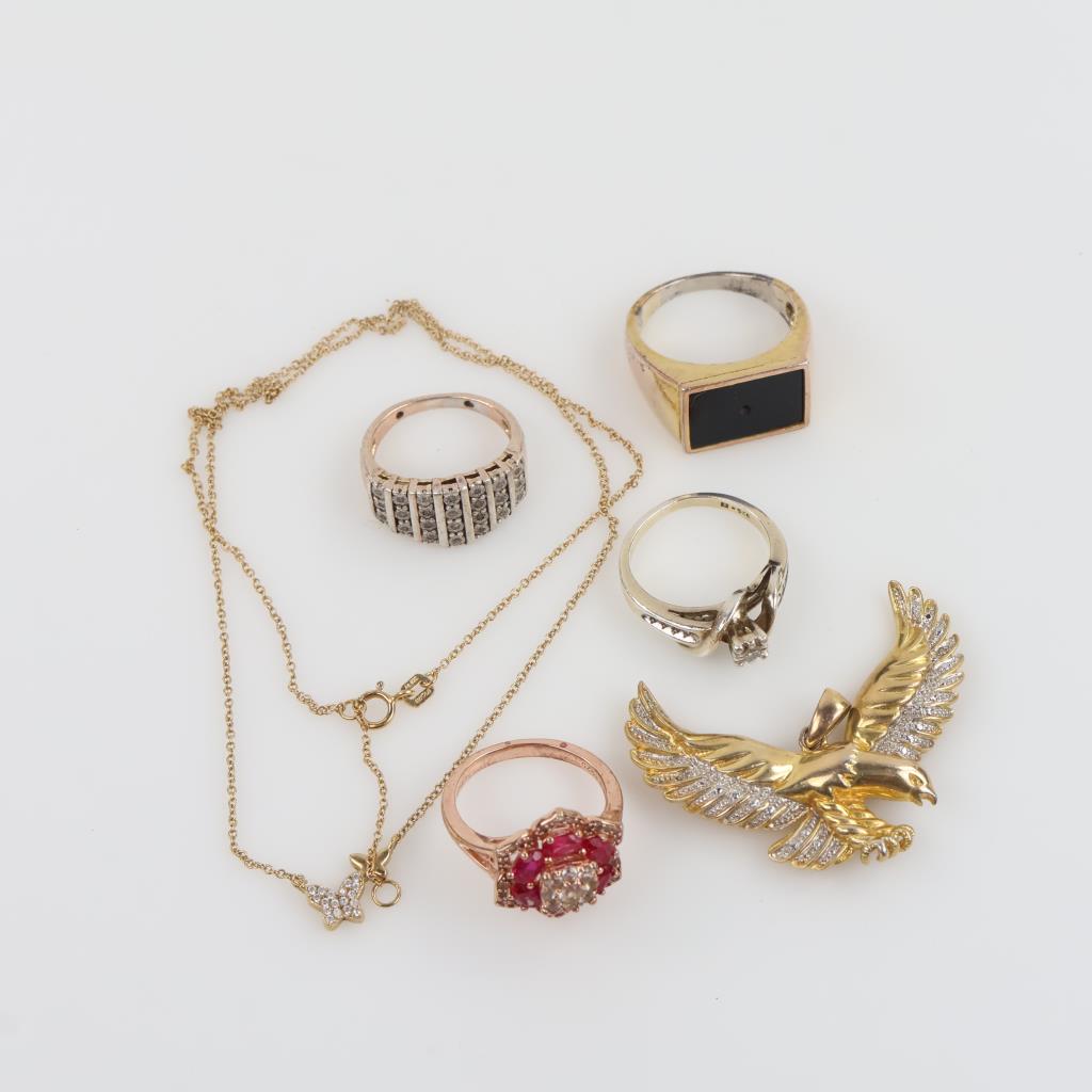 Sterling Silver And GP Jewelry, 6 Pieces | Property Room