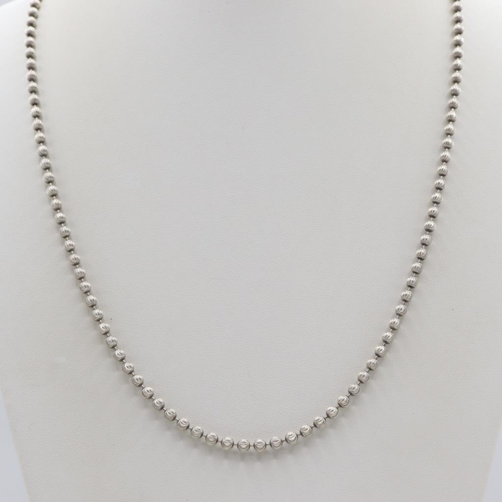 Sterling Silver Bead Necklace | Property Room