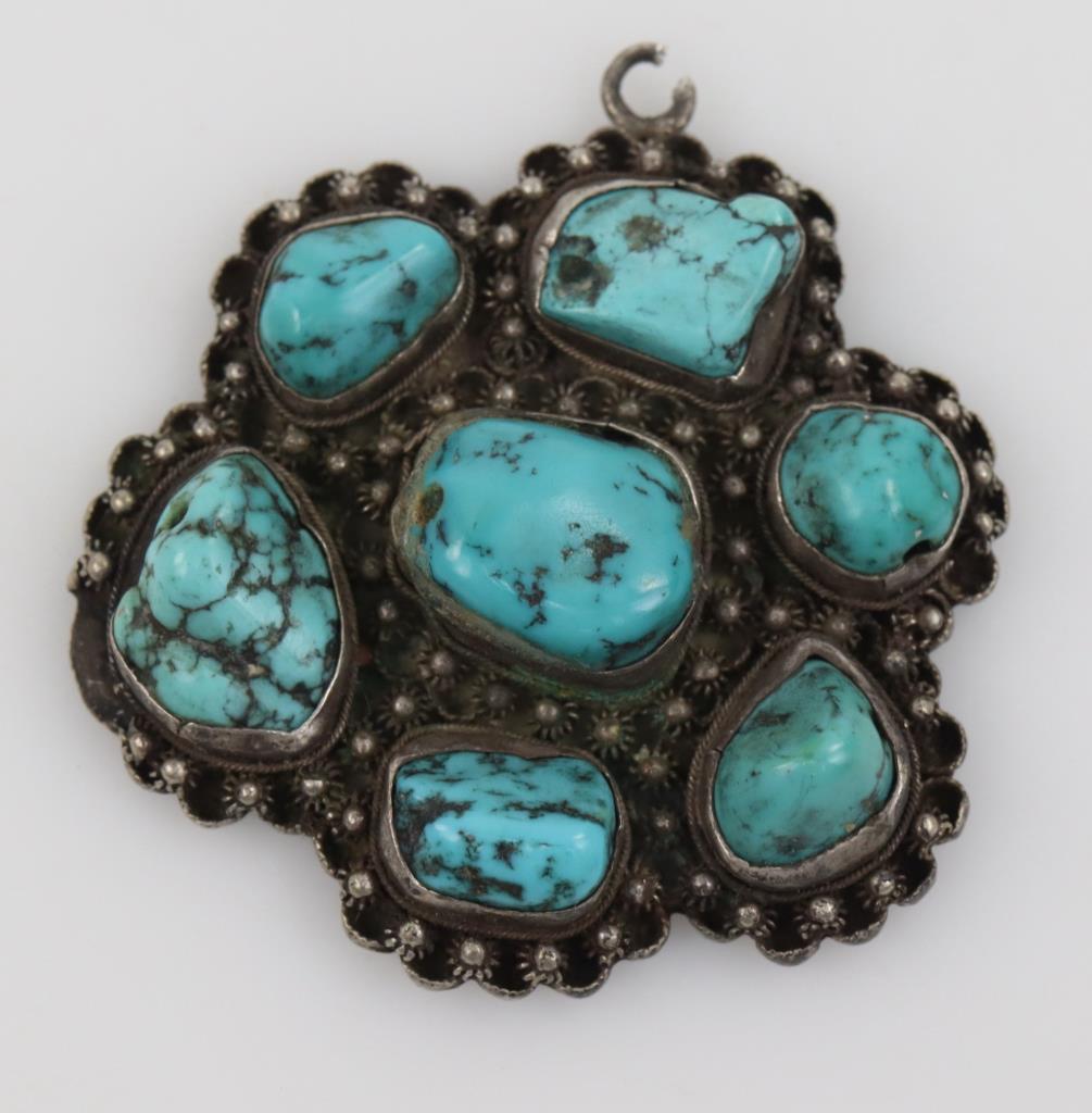 Sterling Silver Blue Stone Pendant | Property Room