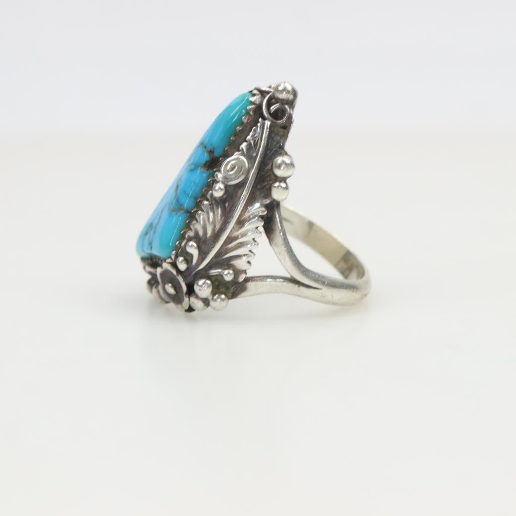 Sterling Silver Blue Stone Ring | Property Room
