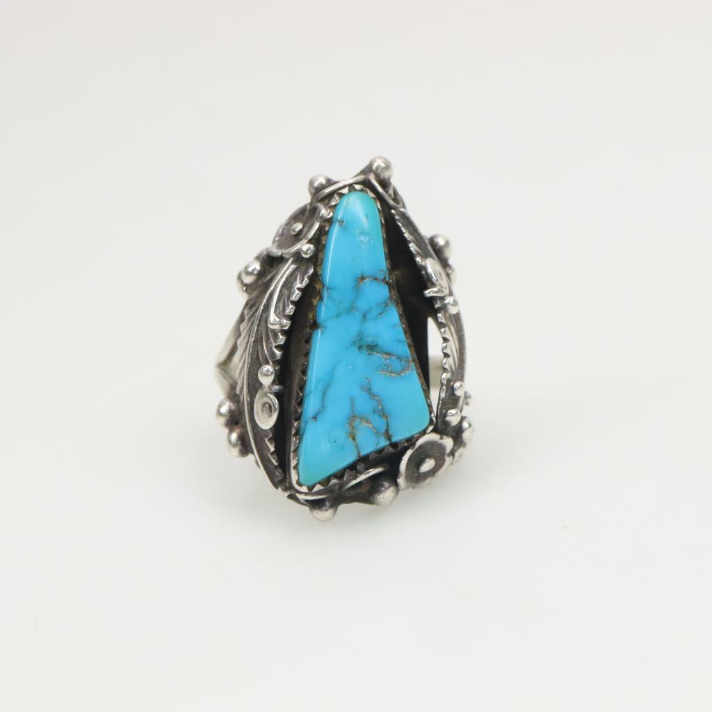Sterling Silver Blue Stone Ring | Property Room