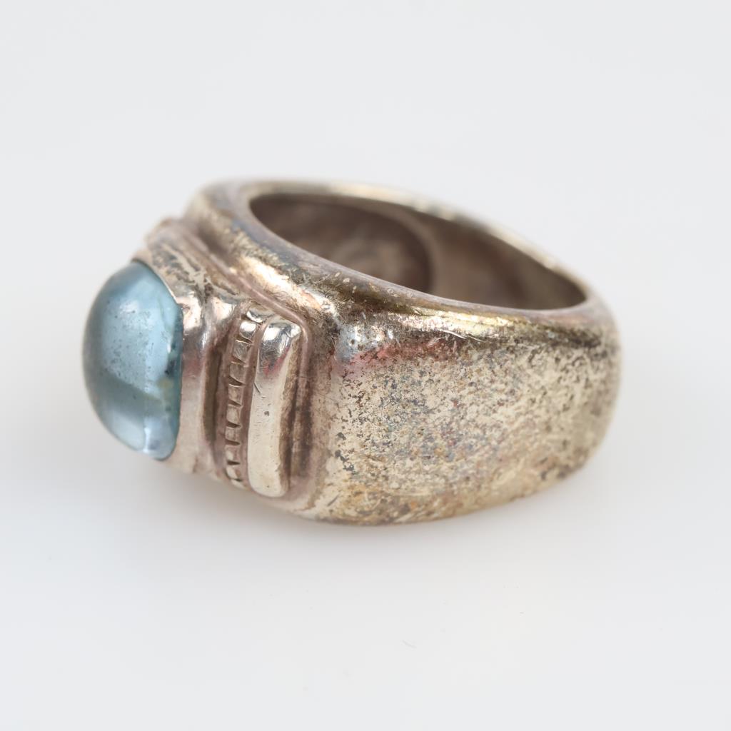 Sterling Silver Blue Stone Ring | Property Room