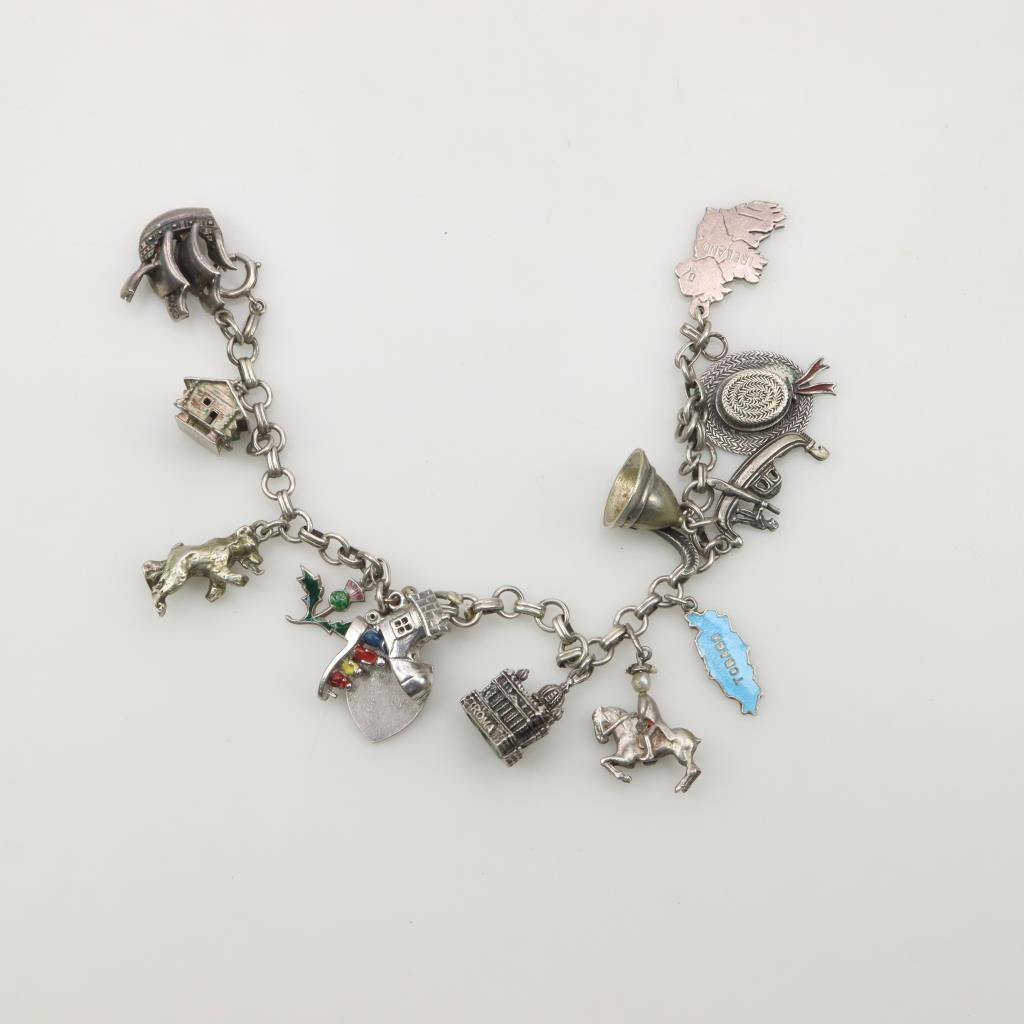 Sterling Silver Charm Bracelet | Property Room
