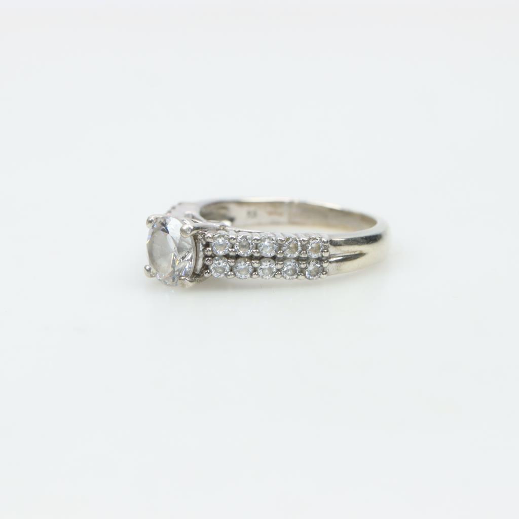 Sterling Silver Clear Stone Ring | Property Room