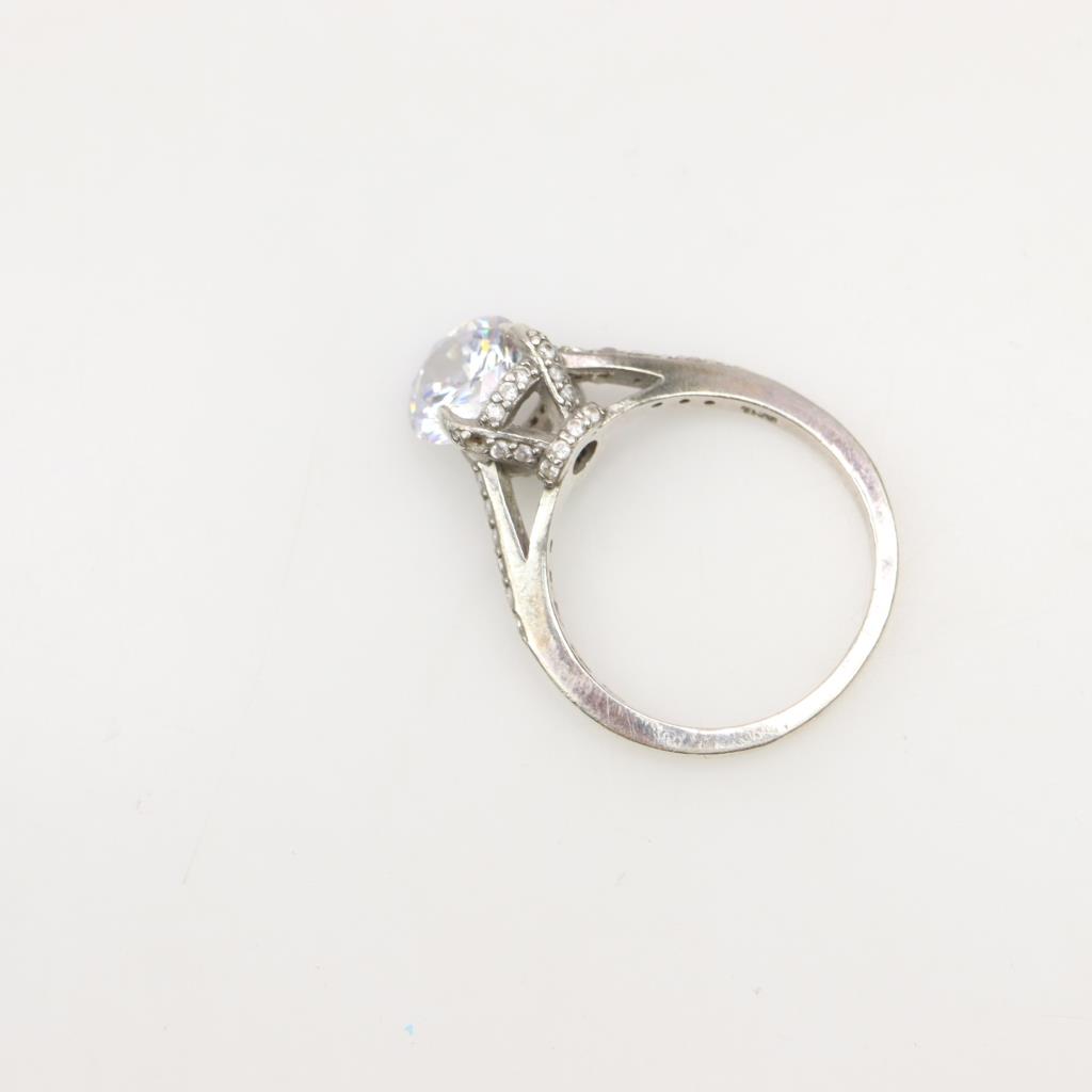 Sterling Silver Clear Stone Ring | Property Room
