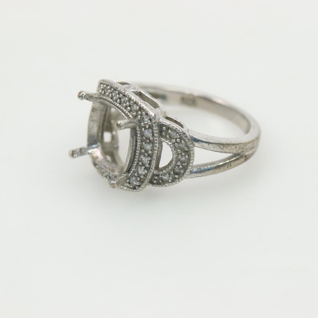 Sterling Silver Clear Stone Ring | Property Room
