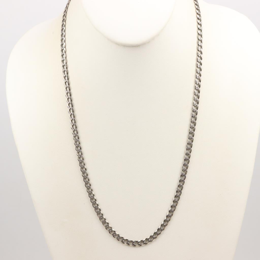 Sterling Silver Curb Link Necklace | Property Room Sterling Silver Curb Link Necklace | Property Room