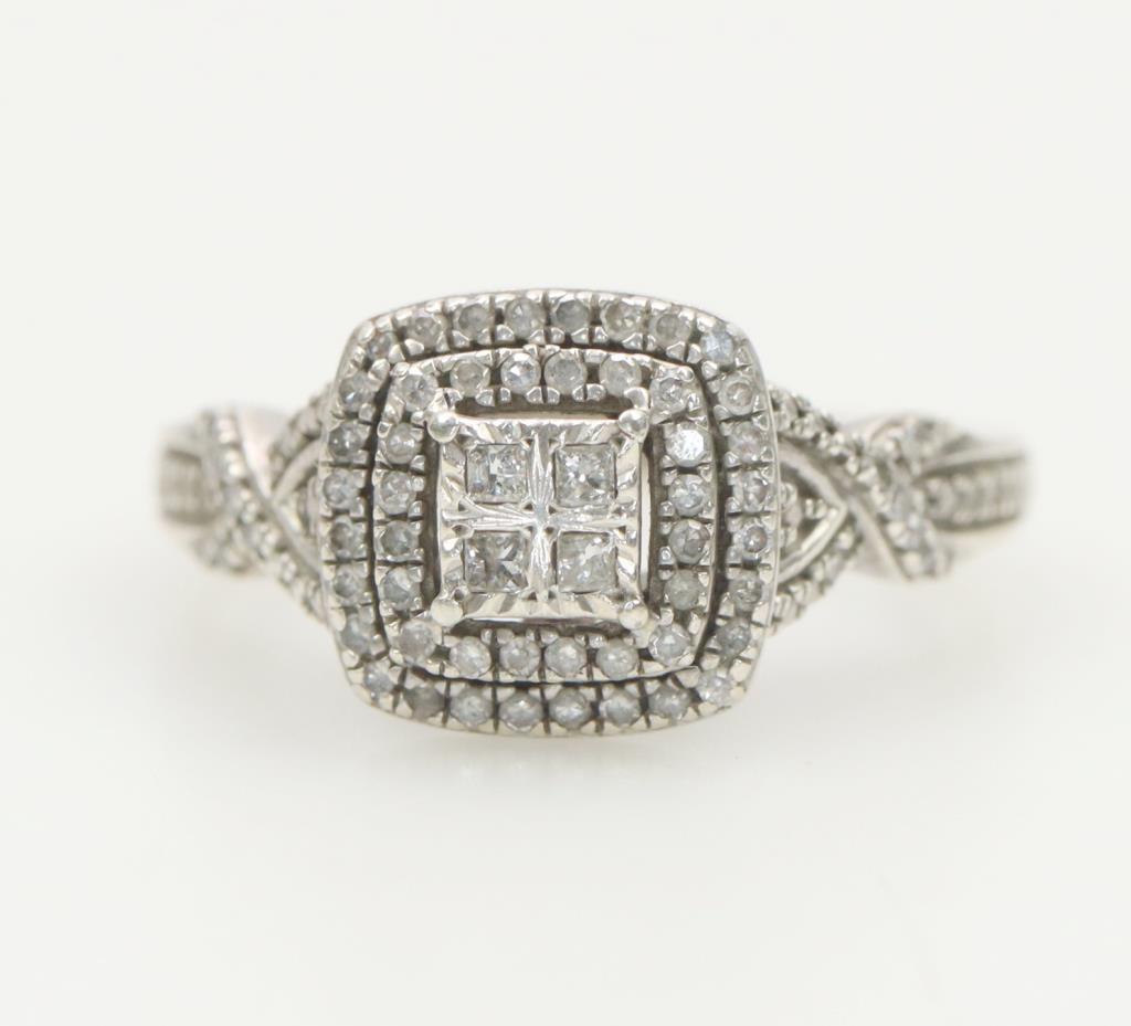 Sterling Silver Diamond Ring | Property Room