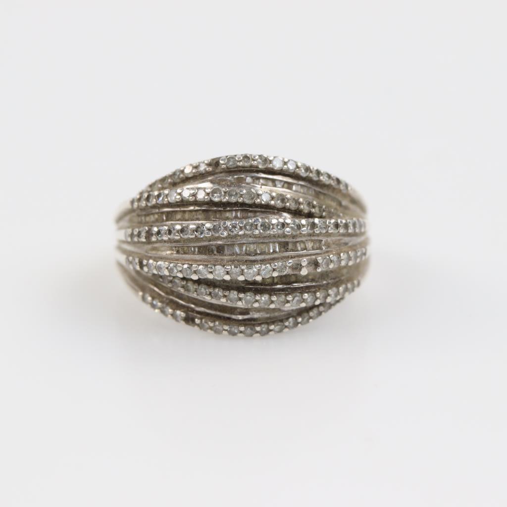 Sterling Silver Diamond Ring | Property Room