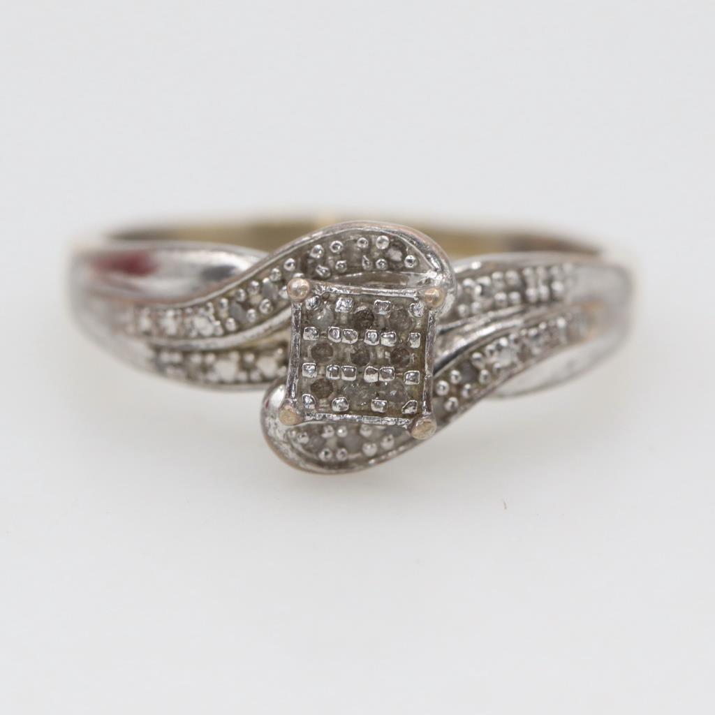 Sterling Silver Diamond Ring | Property Room