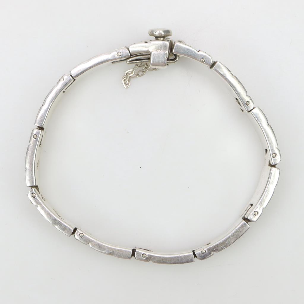 Sterling Silver Engraved Sun Bracelet | Property Room